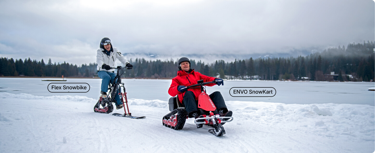 Electric Snow Vehicles - Snowkarts, Snowbikes, and Conversion Kits