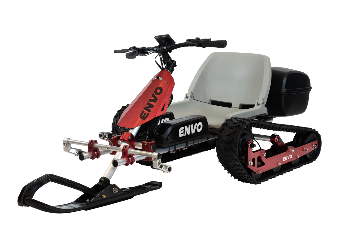 Electric Snow Vehicles - Snowkarts, Snowbikes, and Conversion Kits